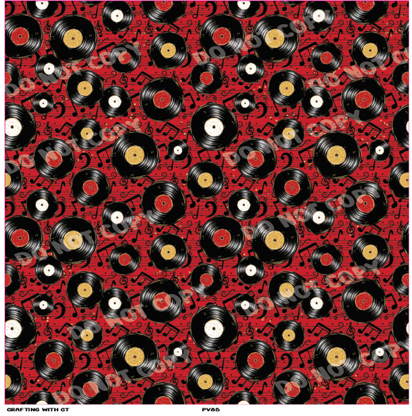 PV85 Records and music notes v2 vinyl sheet – craftingwithct